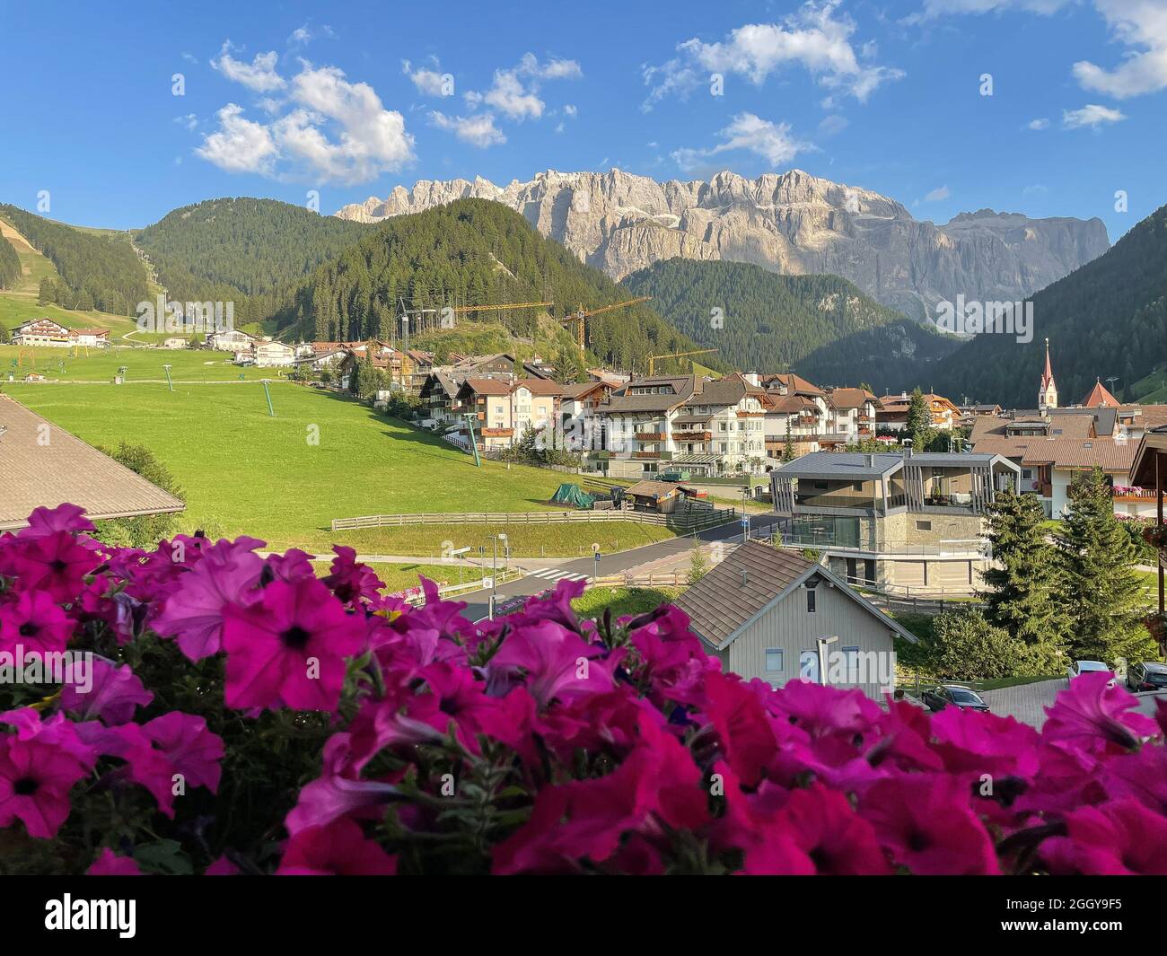 View of a mountain town Stock Photo - Alamy