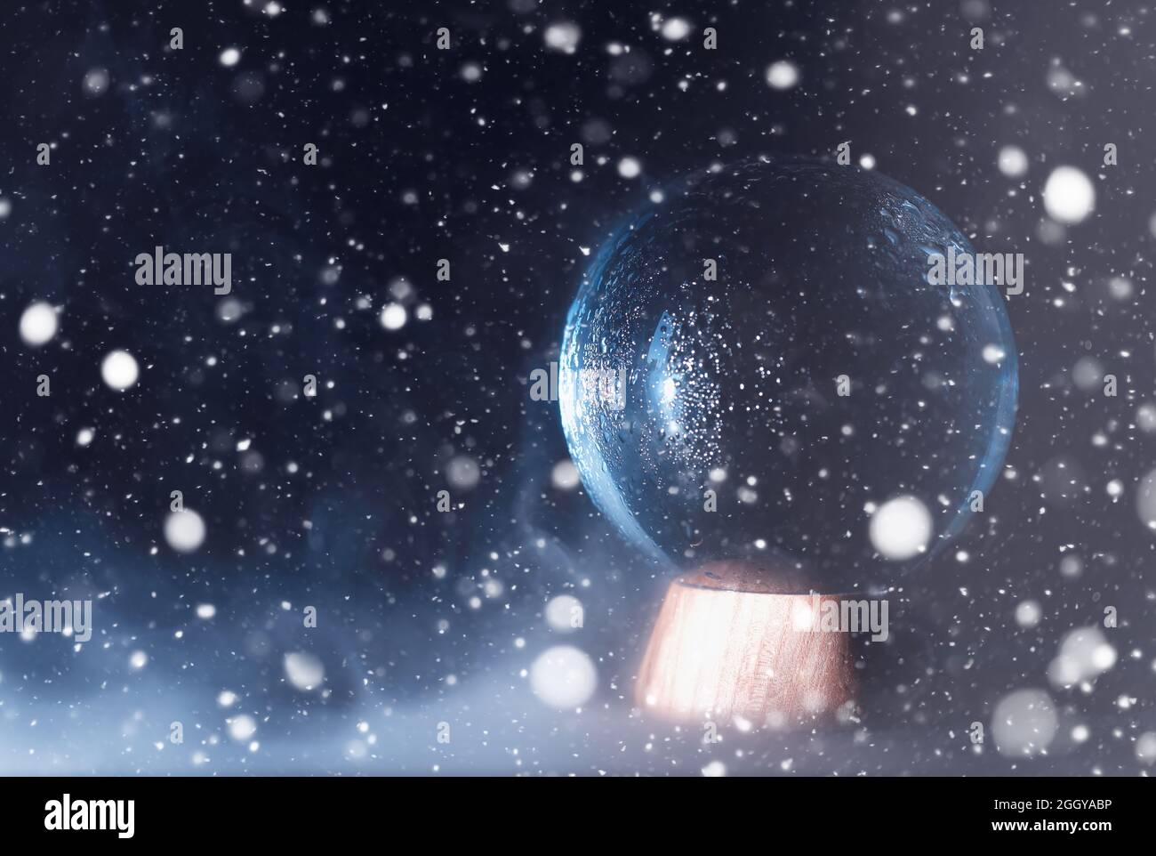 Crystal ball predict the fate. Guessing for the future Stock Photo - Alamy