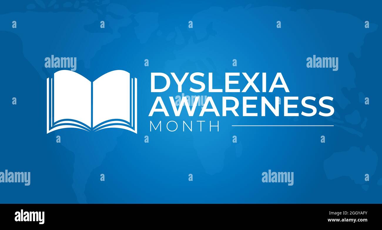 Dyslexia Awareness Month Background Illustration Stock Vector Image ...