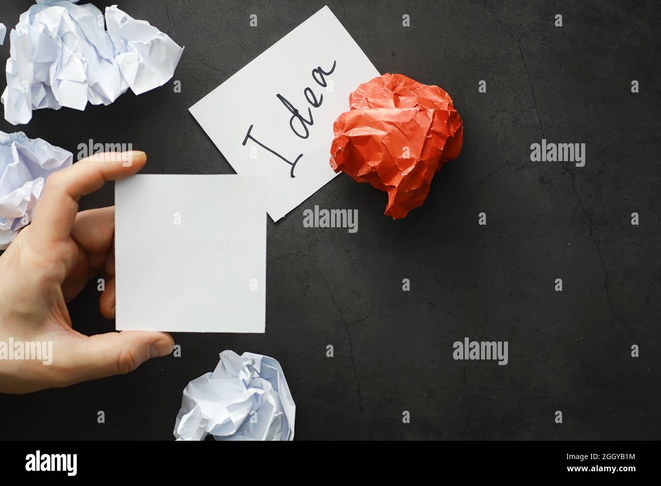 Colored pieces of paper. The concept of creativity and formation of ...