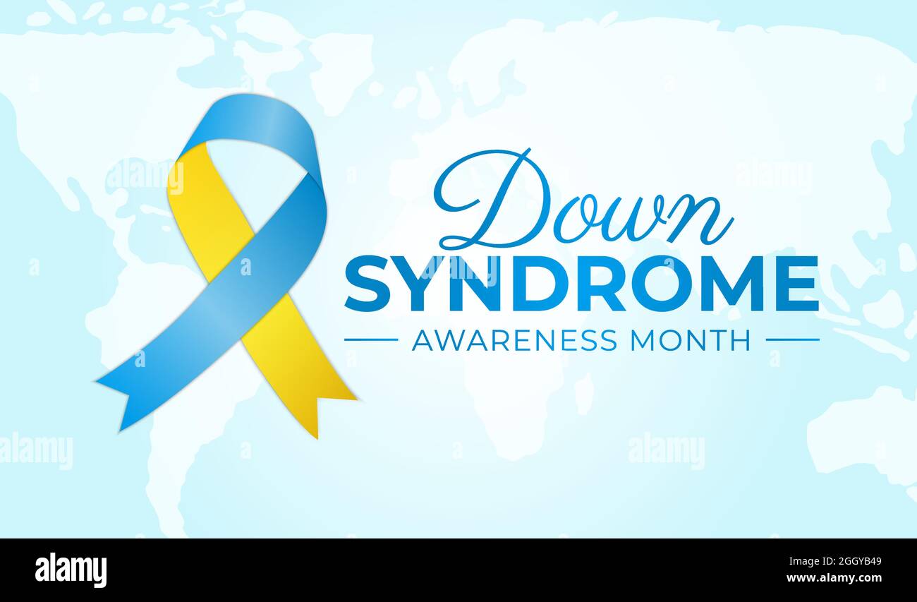 Down Syndrome Awareness Month Background Illustration Stock Vector ...