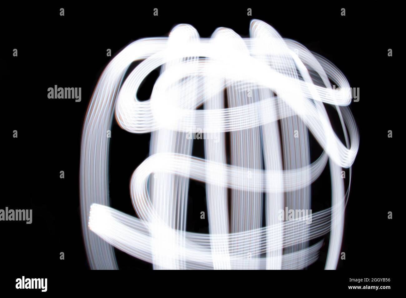 White LED lighting design style,night lights, drawing with LED lights ...