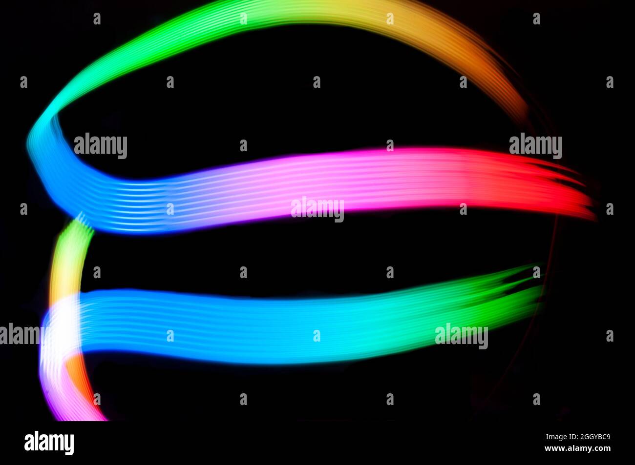 Light Painting Lines of Colour.LED lighting design style,night lights ...