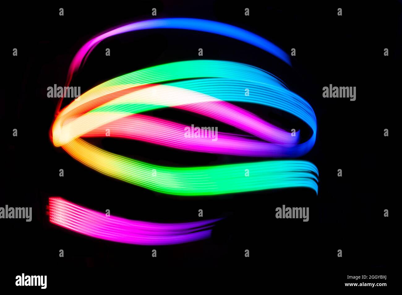 Light Painting Lines of Colour.LED lighting design style,night lights ...