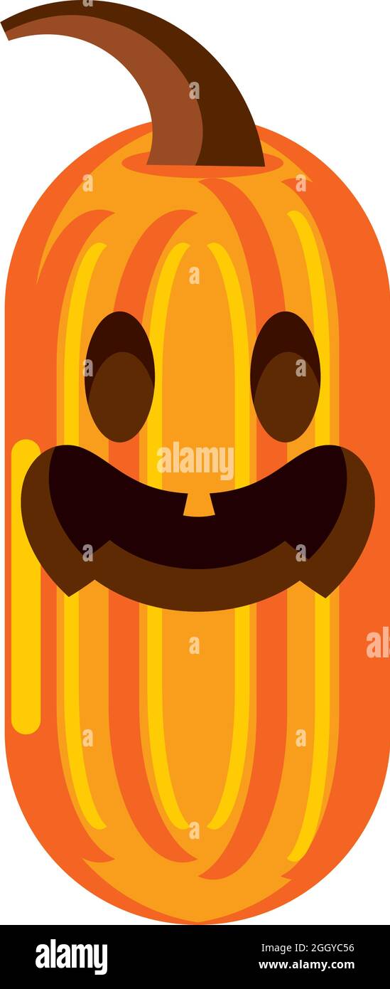 halloween cute face pumpkin Stock Vector Image & Art - Alamy