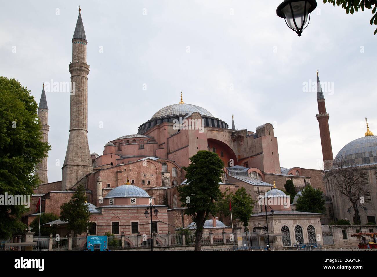 Hagia Sophia is a museum, historical basilica and mosque in Istanbul ...