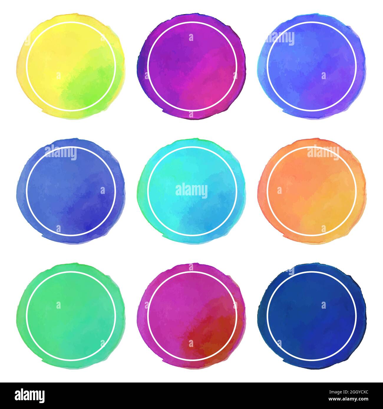 Circles color paper isolated Stock Vector Images - Alamy