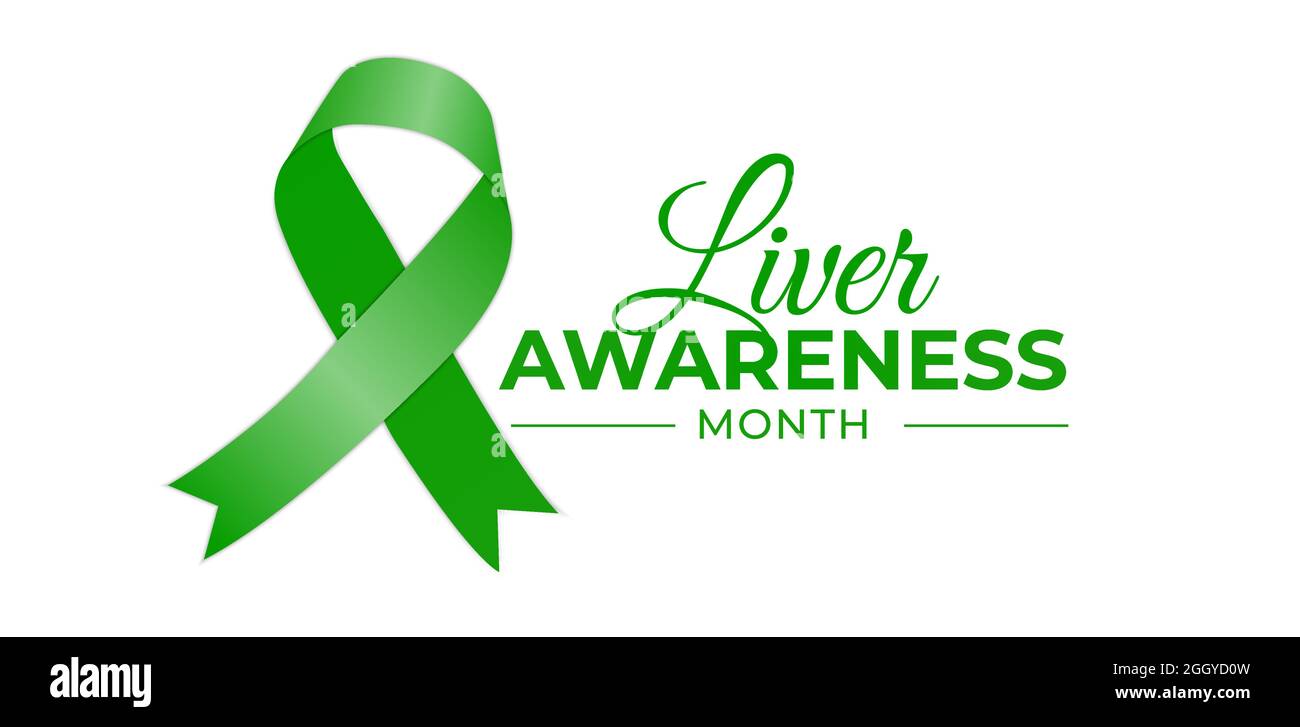Liver Awareness Month Logo Icon Isolated on White Background Stock ...