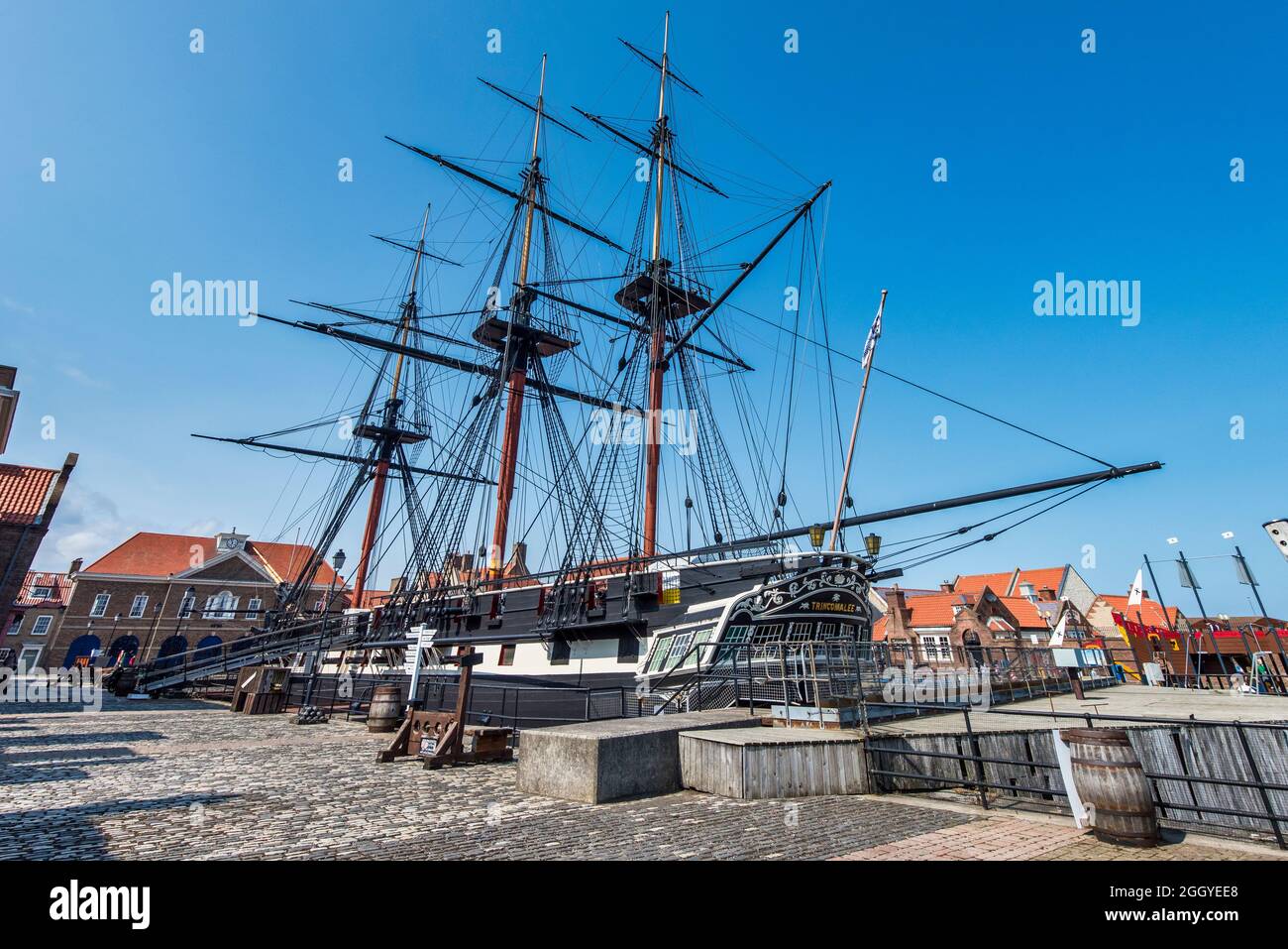 This is the Victorian era 3 mast tall-ship of the British Royal Navy ...