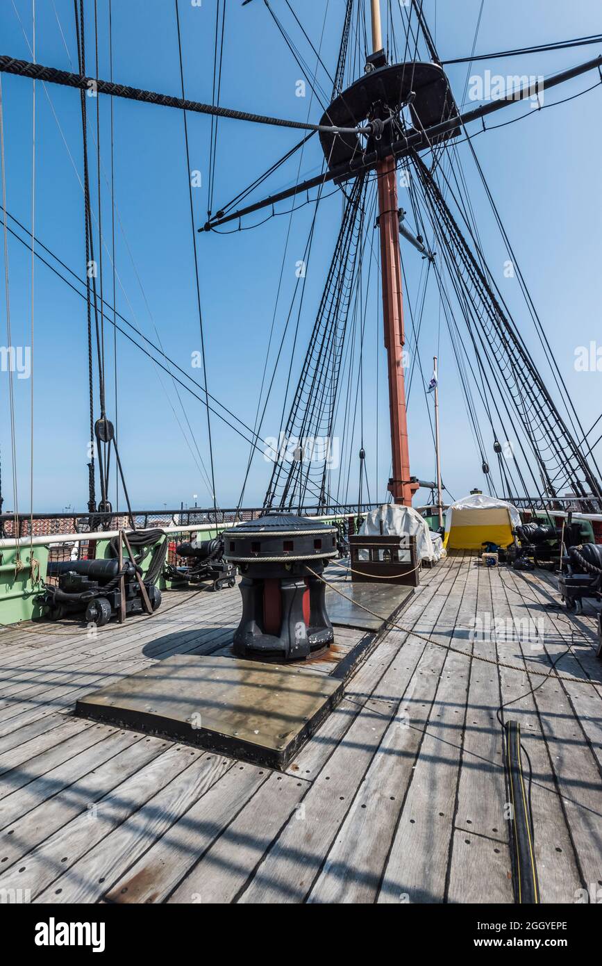 This is the ships rigging of the 1817 Victorian era tall-ship of the ...