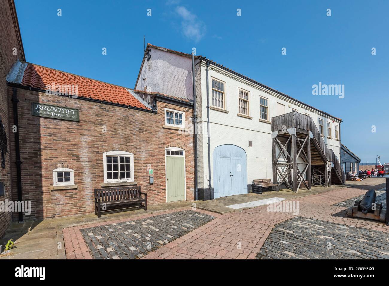 These are restored Victorian era quayside shops=stores at the Royal ...