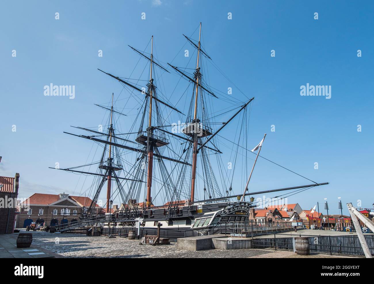 This is the Victorian era 3 mast tall-ship of the British Royal Navy ...