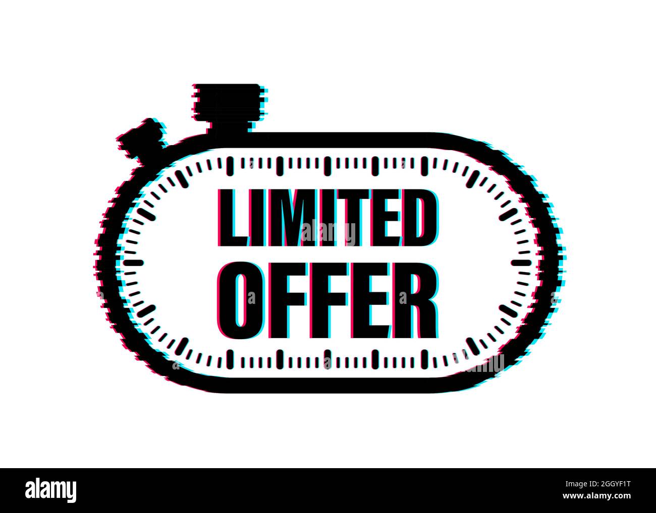 Limited offer, great design for any purposes. Glitch icon. Best product ...
