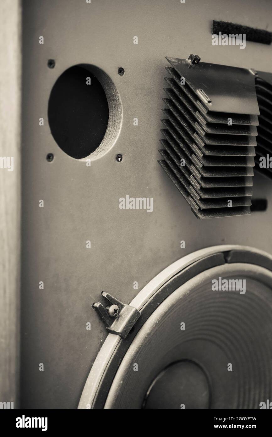 Hi-Fi speakers, vintage studio monitors Stock Photo - Alamy