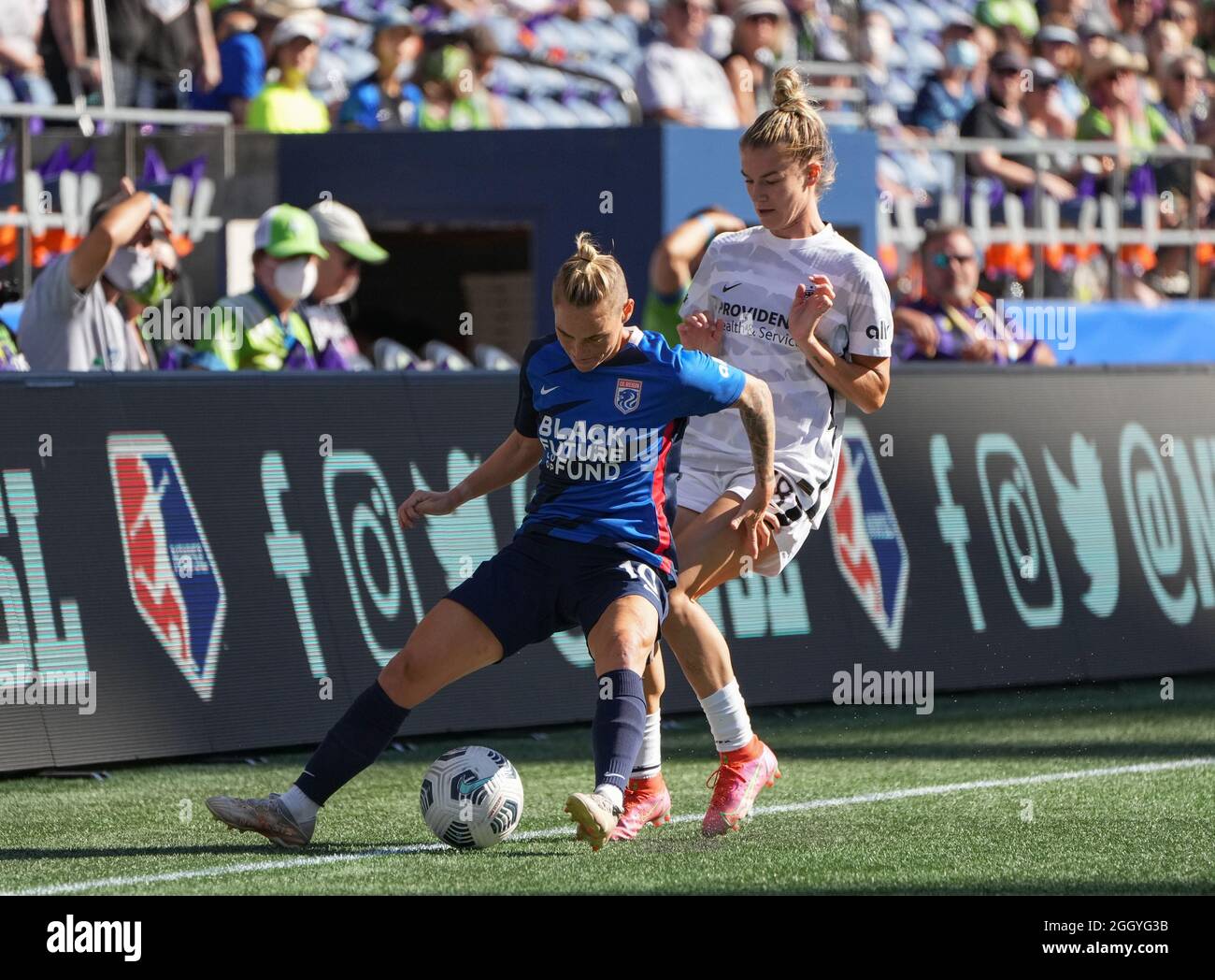 Seattle, WA, USA. 29th Aug, 2021. NWSL Soccer 2021 - Portland Thorns vs ...