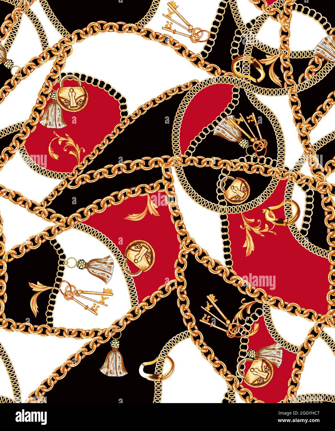 Chain link necklace pattern hi-res stock photography and images - Alamy