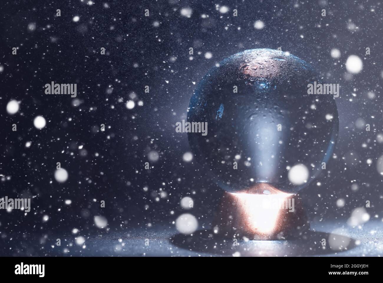 Crystal ball predict the fate. Guessing for the future Stock Photo - Alamy