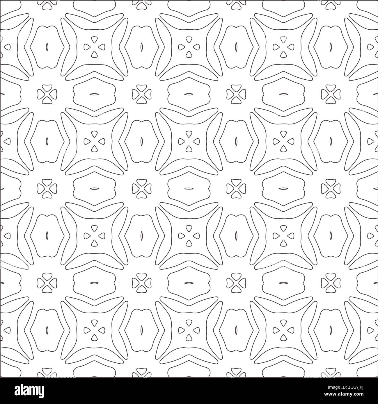 Vector pattern with symmetrical elements . Repeating geometric tiles ...