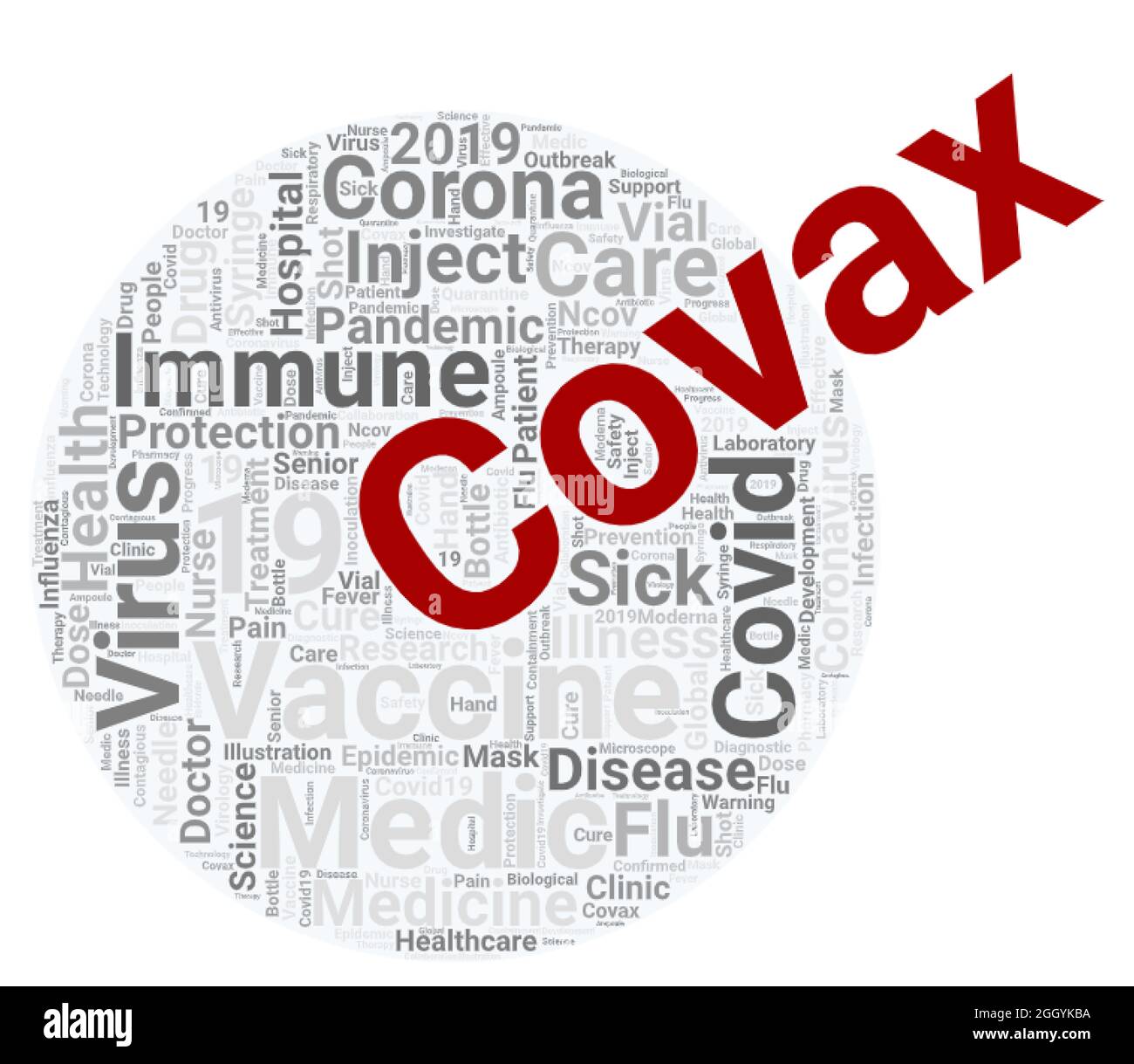 Covax word cloud concept on white background, 3d rendering Stock Photo ...