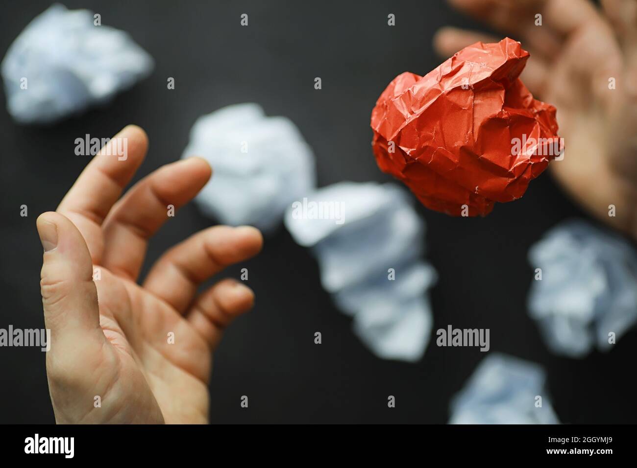 Colored pieces of paper. The concept of creativity and formation of ...