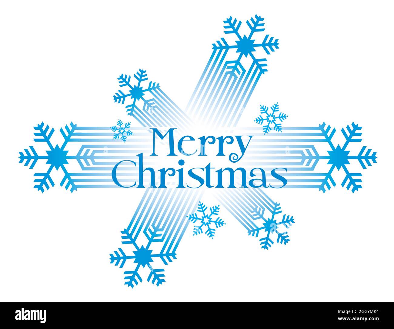 Modern Snowflakes background, merry christmas. Illustration of blue ...