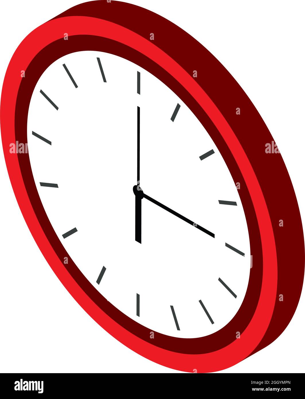 round clock isometric Stock Vector Image & Art - Alamy