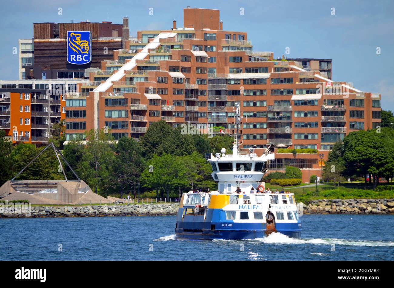 Halifax Transit ferry "Rita Joe" en route to Dartmouth in Halifax ...