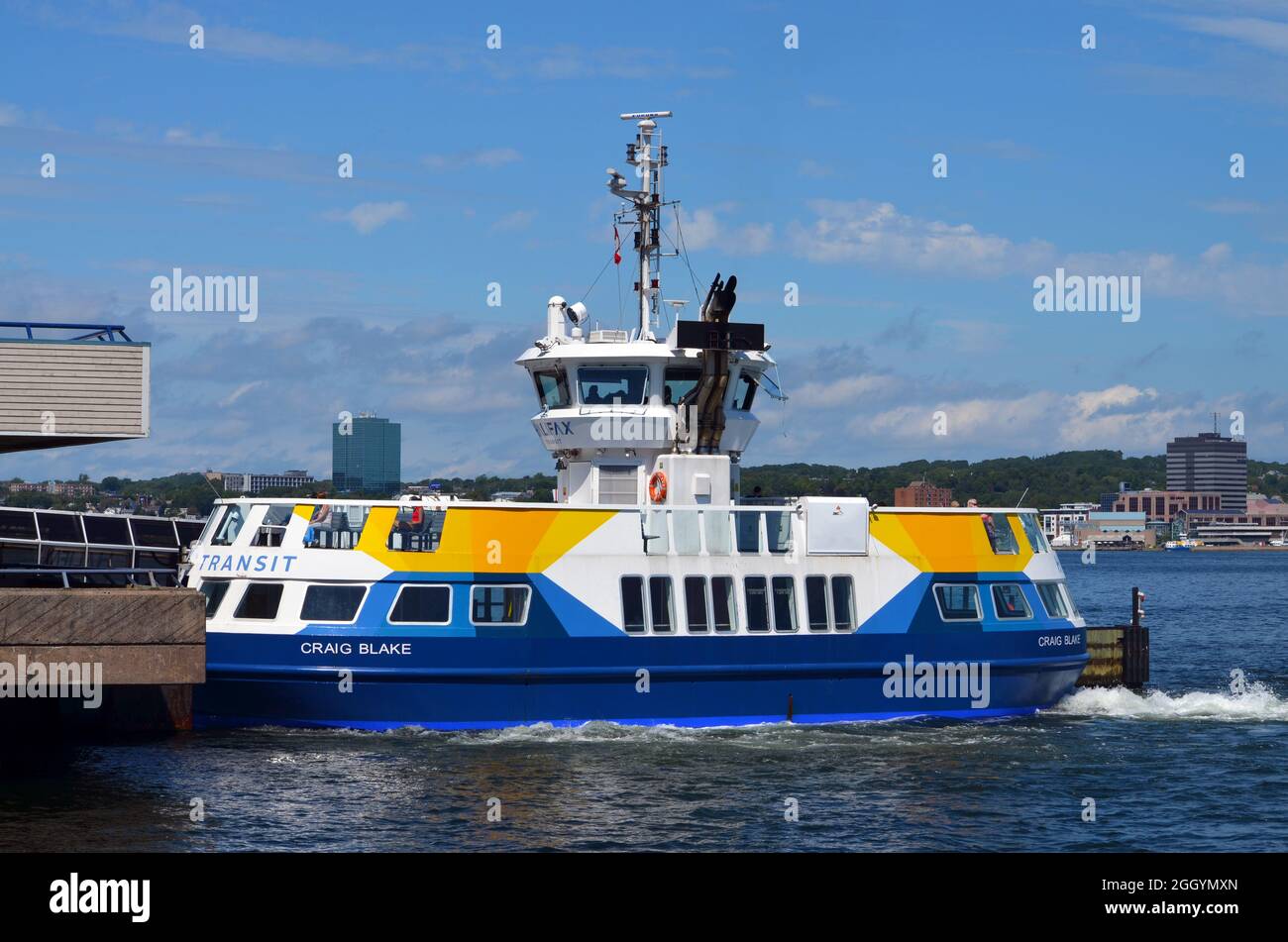 Halifax Transit ferry boat "Craig Blake" at the Halifax Ferry Terminal ...
