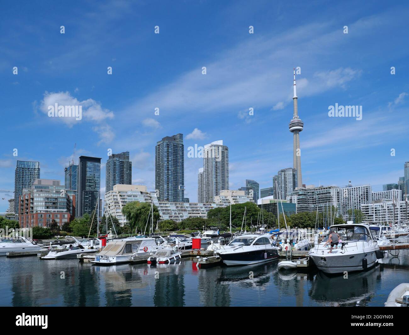 Toronto, Canada - September 3, 2021: High rise apartment buildings and ...