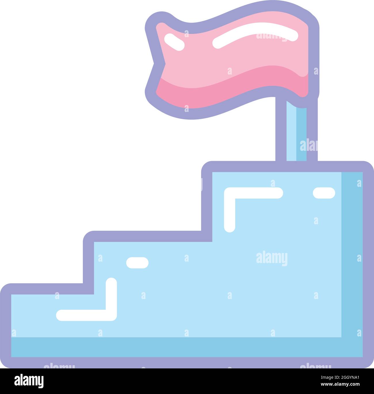 flag in ladder top Stock Vector Image & Art - Alamy