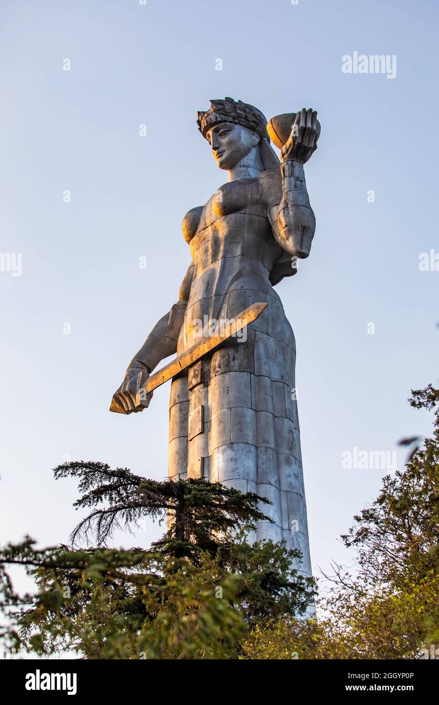 Mother of Georgia statue in Tbilisi tourist attraction and symbol of ...