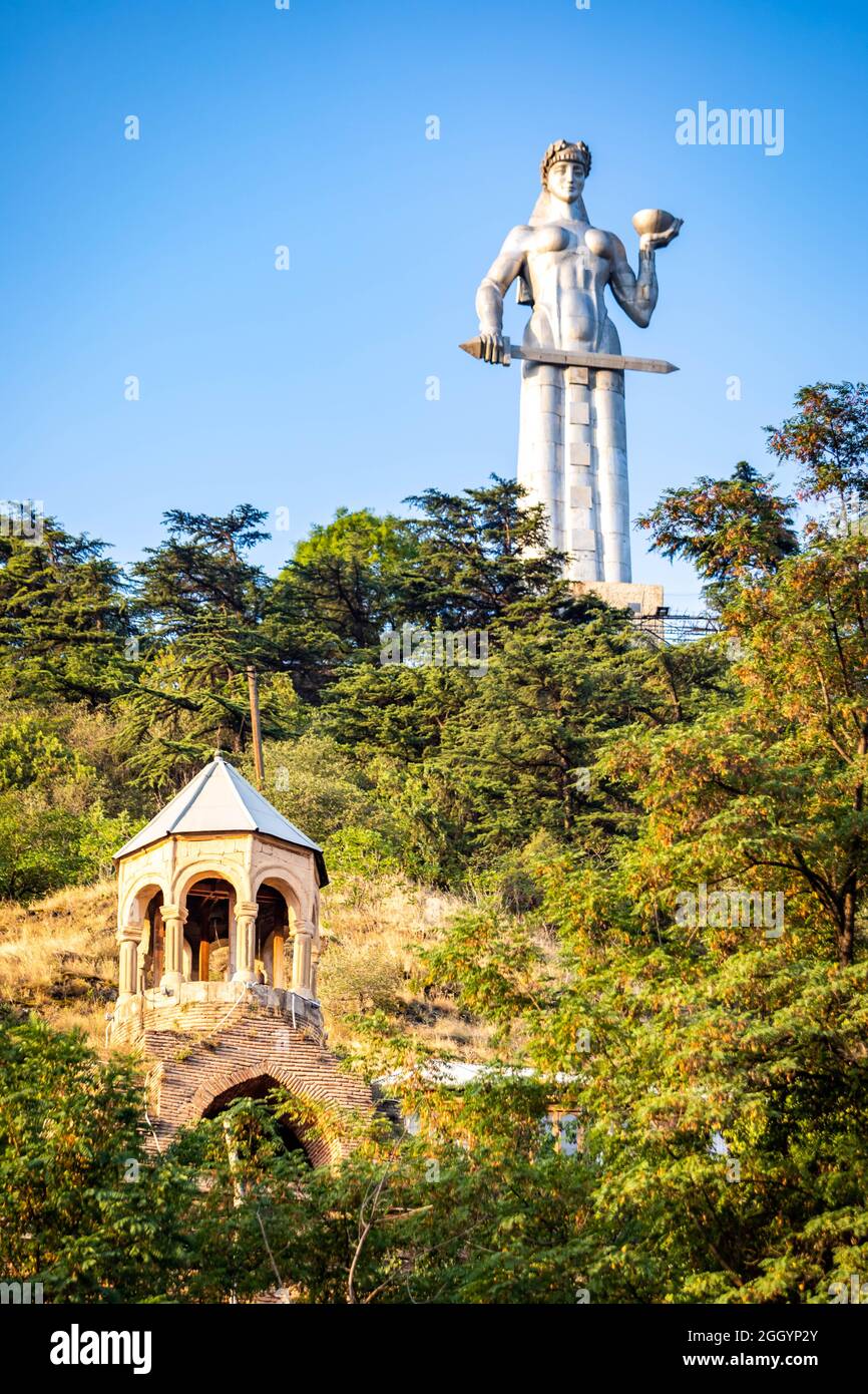 Mother of Georgia statue in Tbilisi tourist attraction and symbol of ...