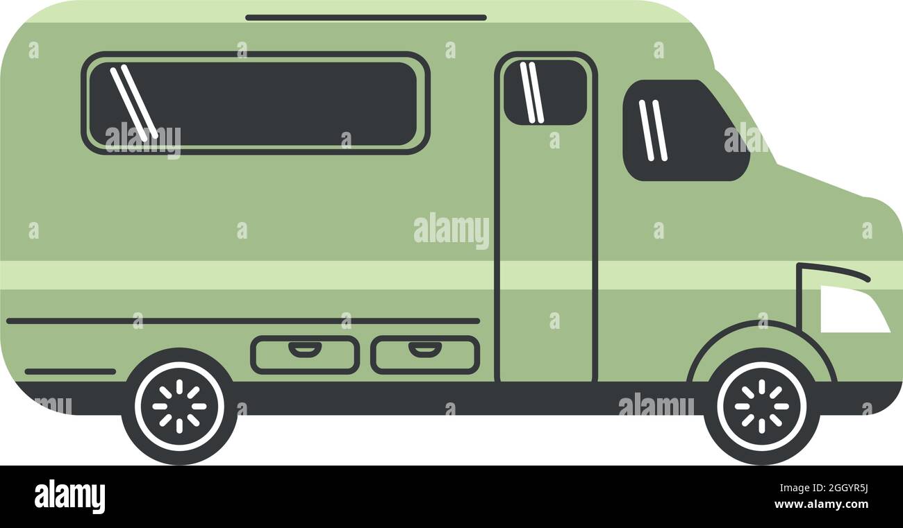green camper of Stock Vector Image & Art - Alamy