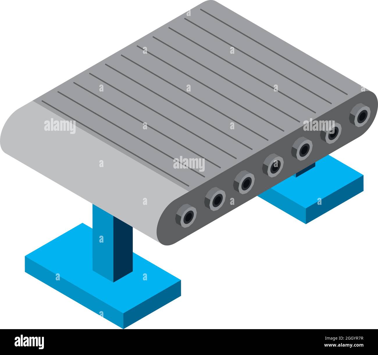 Industry roller conveyor Stock Vector Images - Alamy