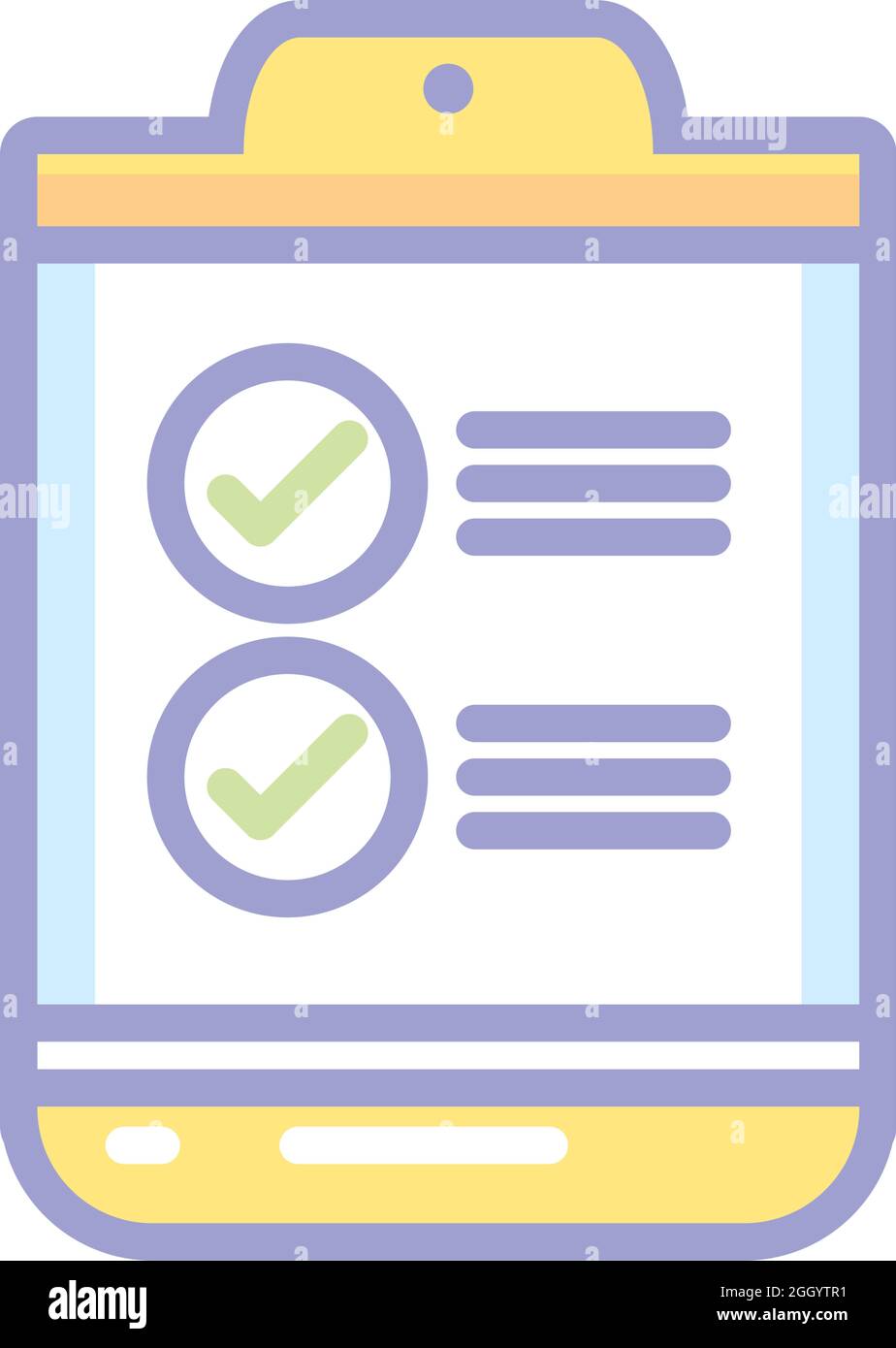 check mark list Stock Vector Image & Art - Alamy