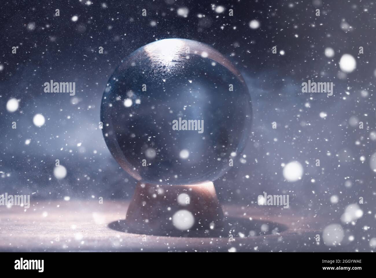 Crystal ball predict the fate. Guessing for the future Stock Photo - Alamy