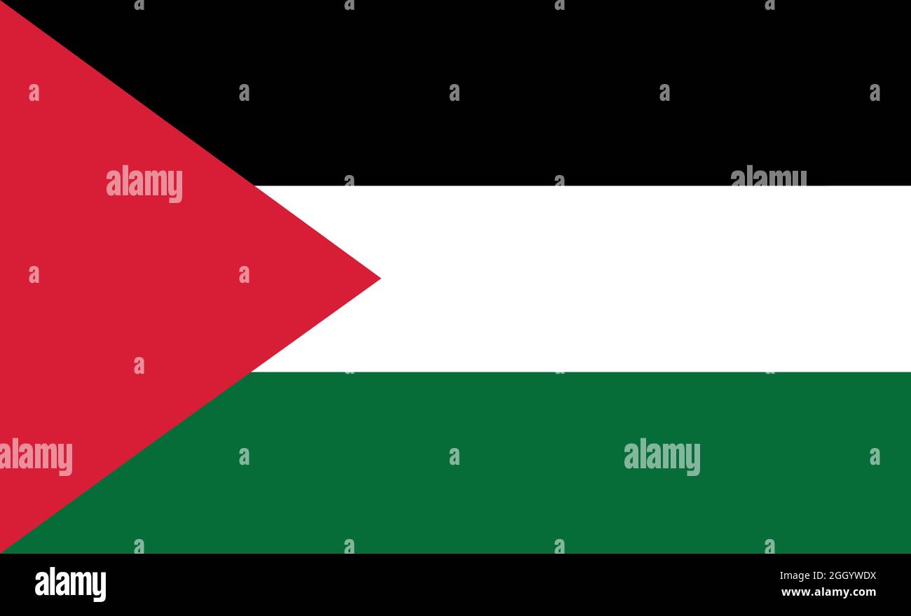 Vector illustration of the flag of palestine Stock Vector Image & Art ...
