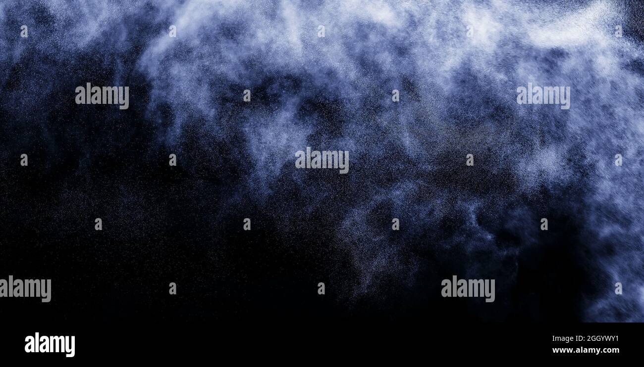A stream of water and a cloud of drops from the atomizer Stock Photo ...