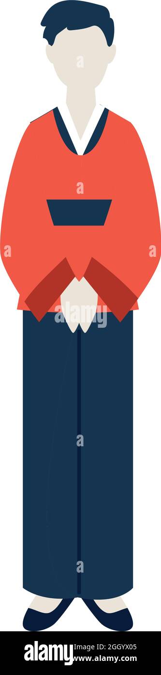 korean man character Stock Vector Image & Art - Alamy