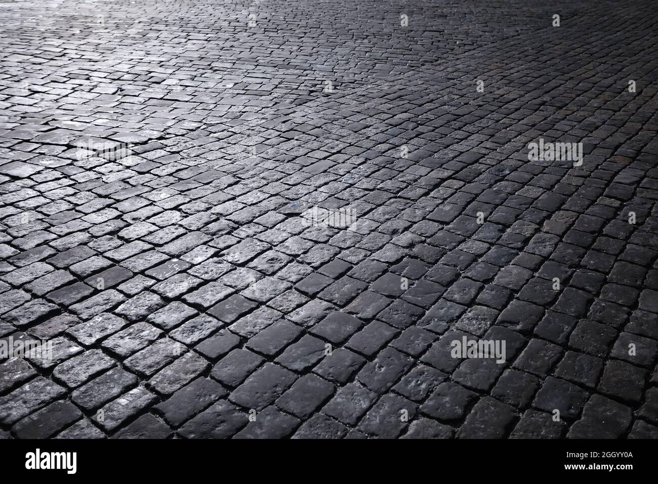 Grey paving stone, pedestrian walkway, pavement close up, the texture ...