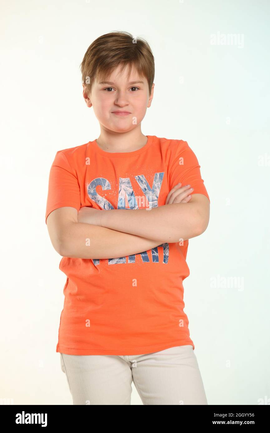 Boy studio chest hi-res stock photography and images - Alamy
