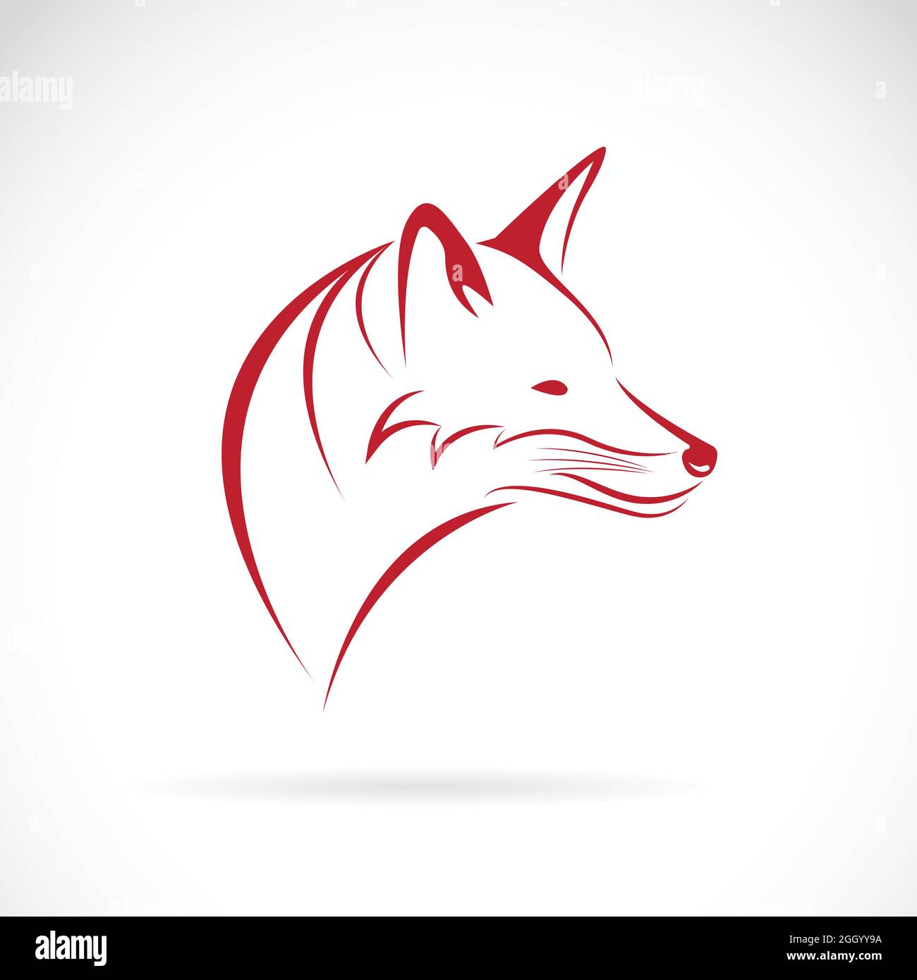 Fox Head Vector Silhouette