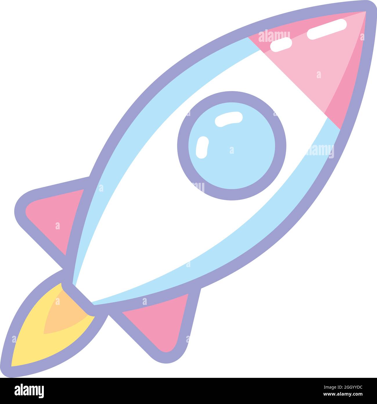launching spaceship cartoon Stock Vector Image & Art - Alamy