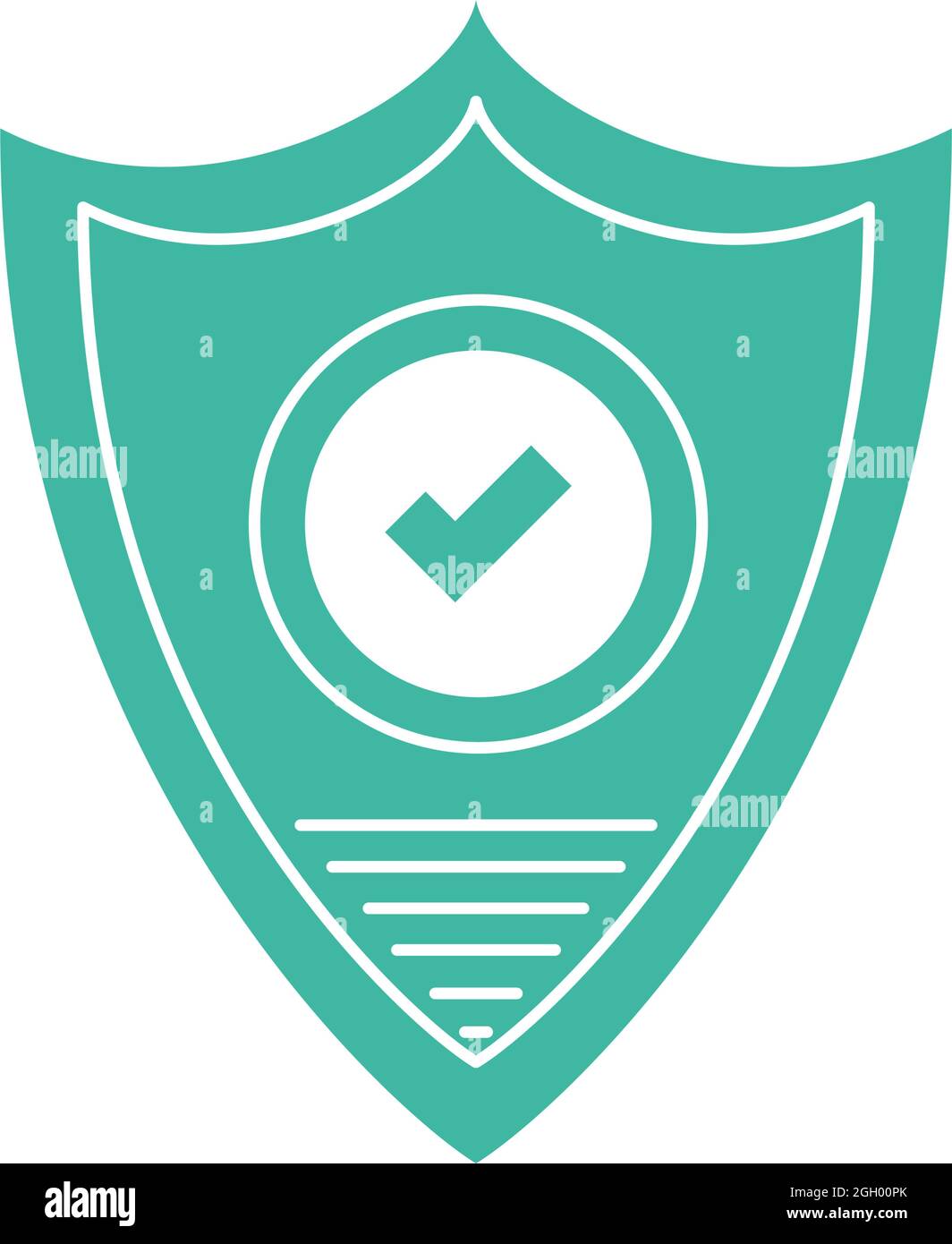check mark in shield Stock Vector Image & Art - Alamy