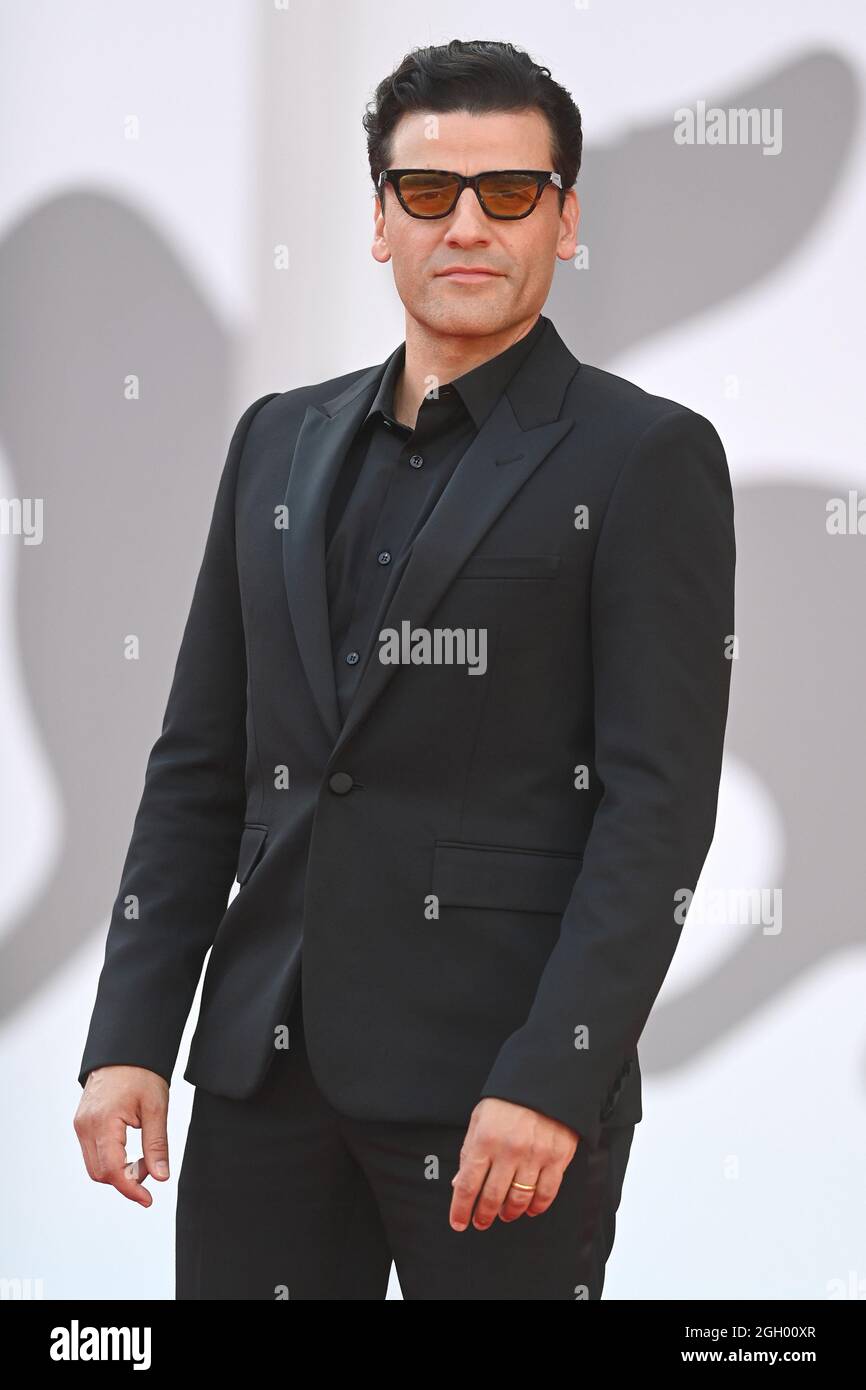 Venice, Italy. 03rd Sep, 2021. Guatemalan actor Oscar Isaac attends the ...