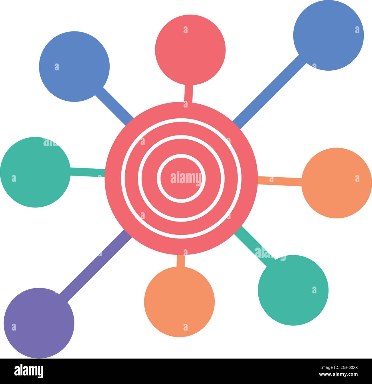 infographic with circular points Stock Vector Image & Art - Alamy