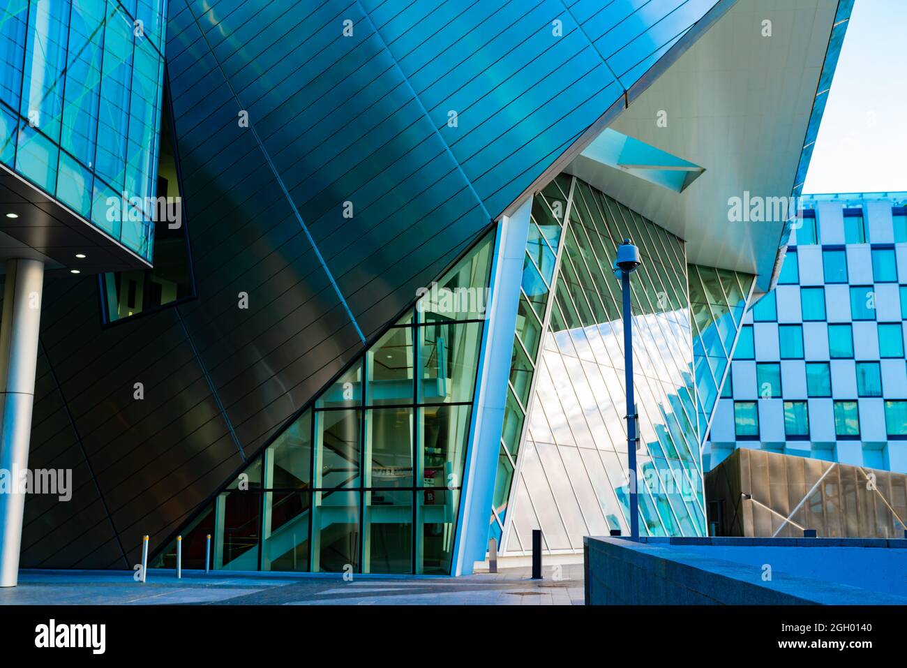 Dublin, IRELAND - AUGUST 9 2017; Architectural angles of Grand Canal ...