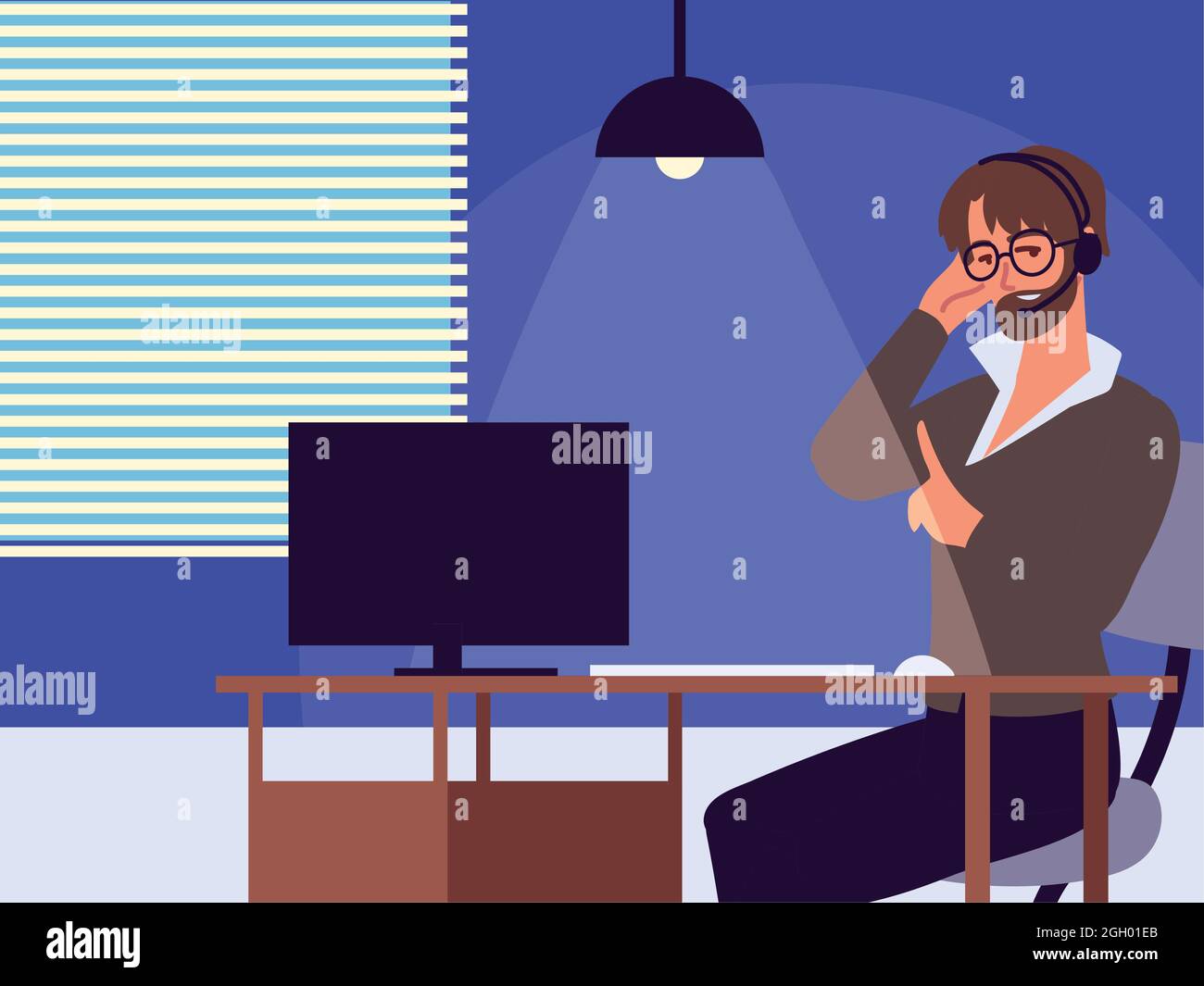 Male personal assistant office Stock Vector Images - Alamy