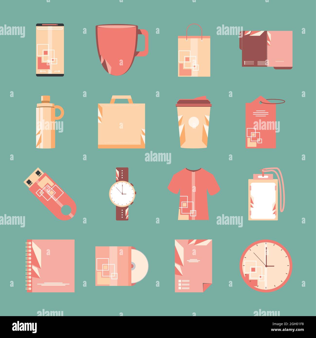 identity corporate accessories Stock Vector Image & Art - Alamy