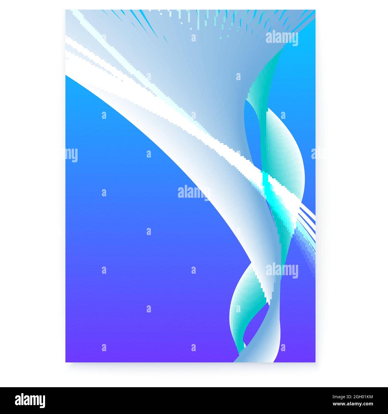 Abstract blue background with blended lines. Vector illustration Stock ...